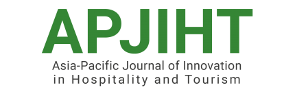 APJIHT Asia-Pacific Journal of Innovation in Hospitality and Tourism